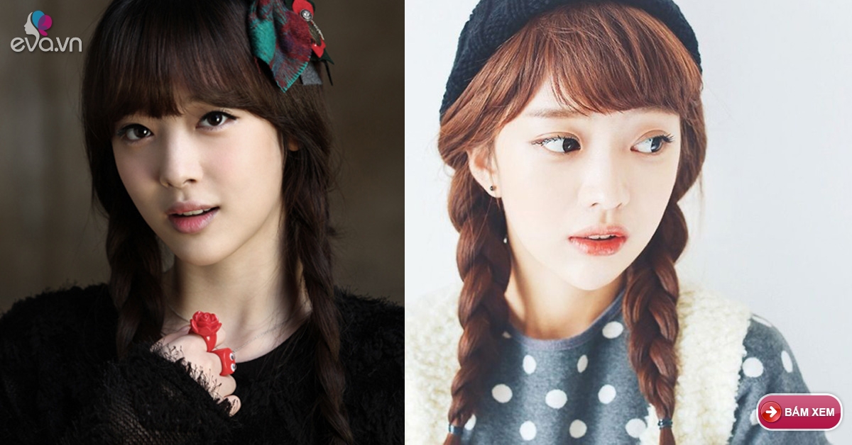 Cột tóc 2 bên giúp bạn trẻ ra chục tuổi