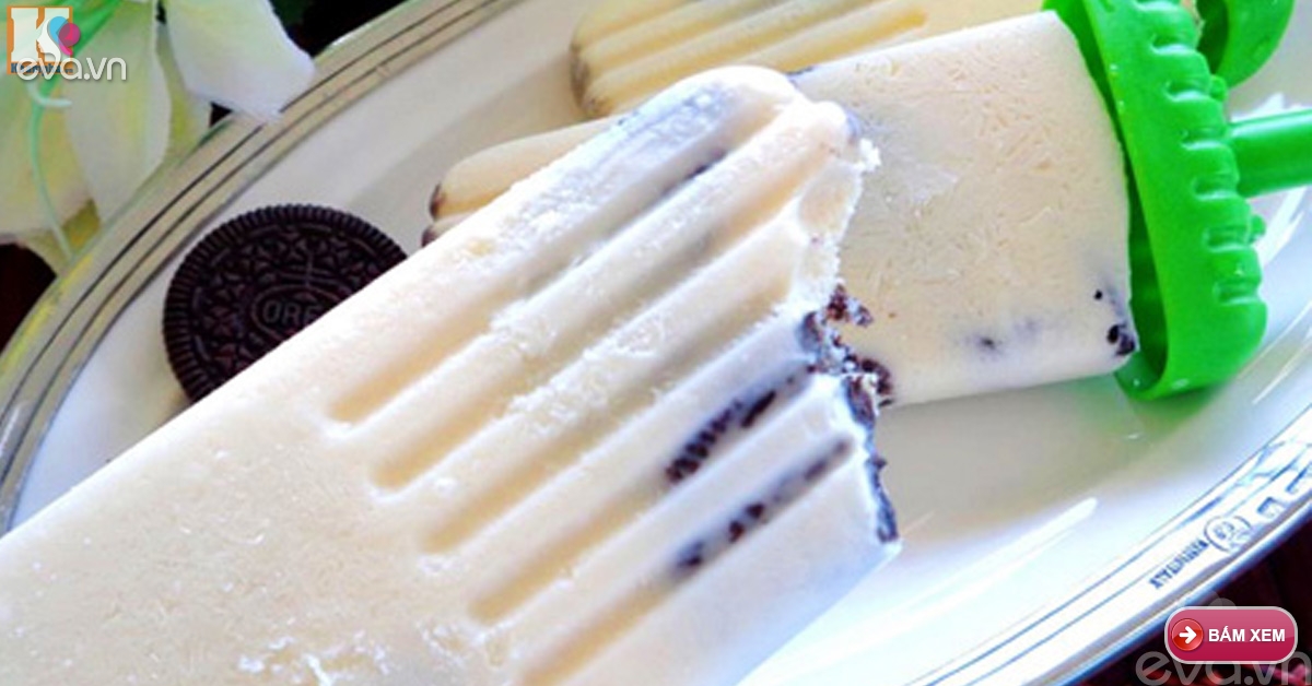 Không còn sợ nóng với kem sữa oreo mát lạnh