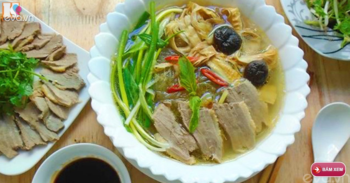 Bữa sáng ngon mê với miến ngan