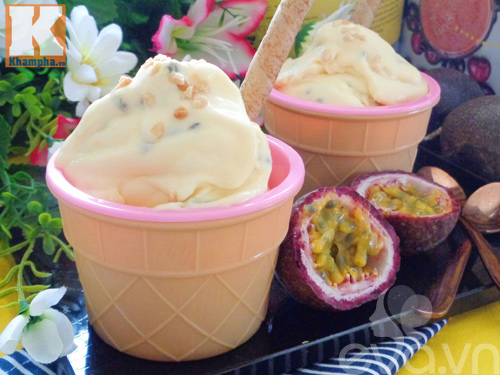 Kem chanh leo mịn màng thơm mát