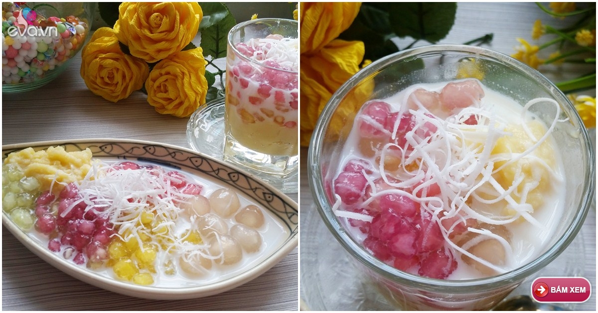 Cách nấu chè sương sa hạt lựu kiểu này, cả nhà sì sụp khen ngon