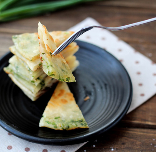 Bánh pancake bí ngòi kiểu Trung Quốc