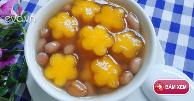 Chè bí đỏ đậu phộng thơm ngon