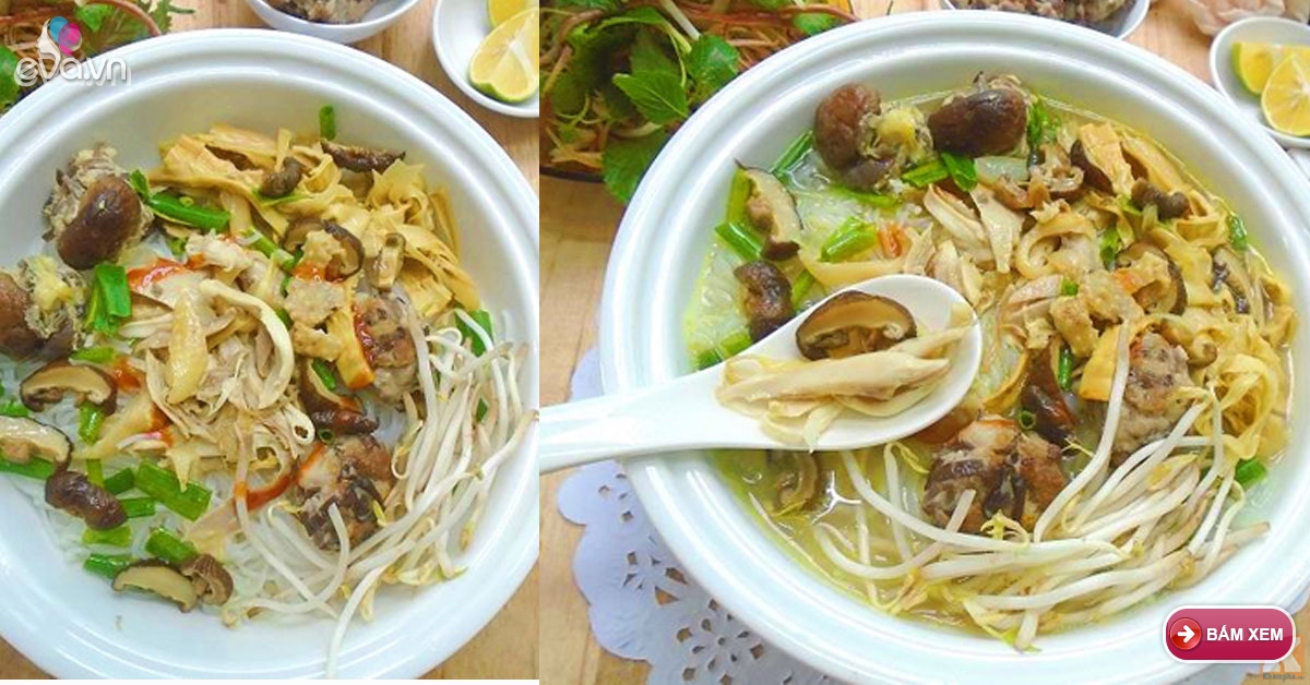 Bún mọc, thịt gà đơn giản mà ngon cho bữa sáng