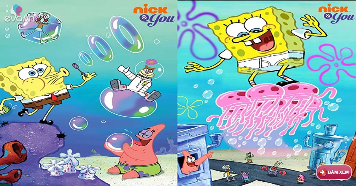 Spongebob và Patrick- 2 ngôi sao hoạt hình huyền thoại thế giới lần đầu ...