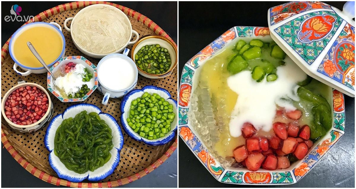 Cách làm chè sương sa hạt lựu ngon mắt đã miệng giải nhiệt trưa hè