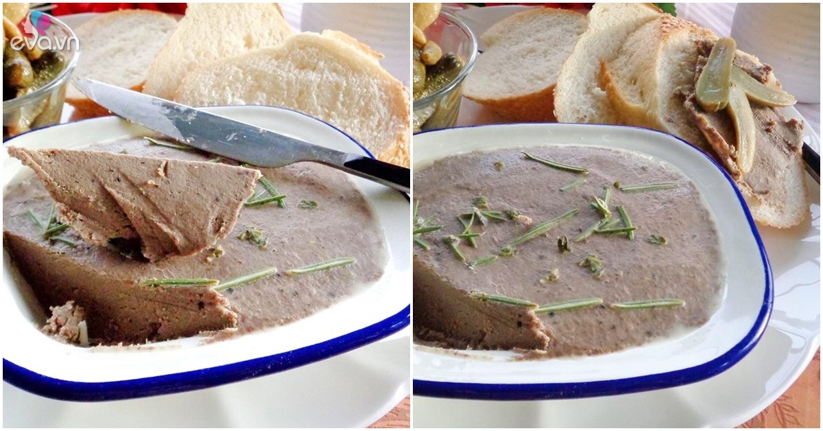 Làm pate gan gà thơm nức mũi, ăn sáng kèm bánh mì cả nhà mê - Bếp Eva