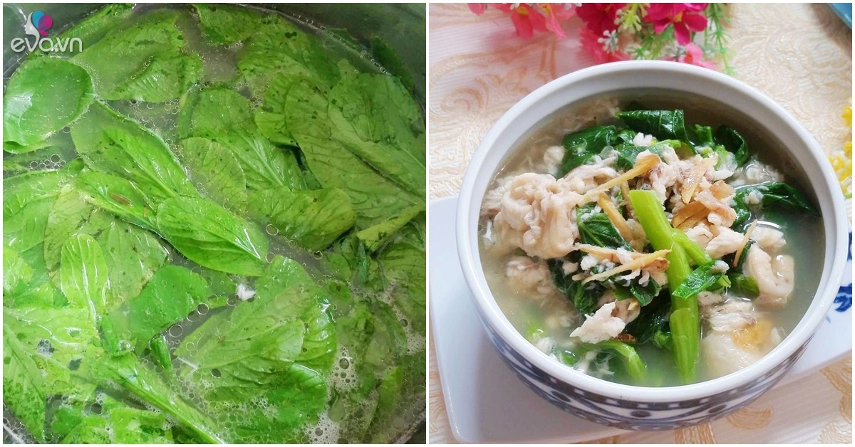 Cách nấu canh rau cải cá rô đồng ngọt lịm tim, không tanh nước