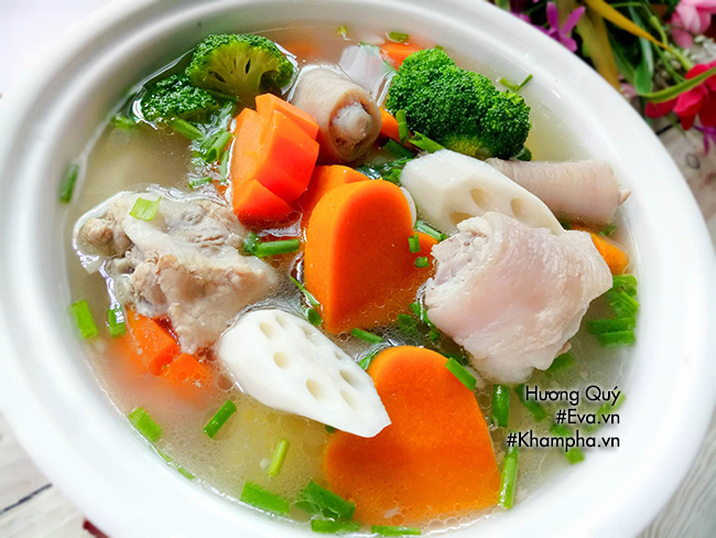 Cách nấu đuôi heo hầm rau củ thơm ngon bổ dưỡng