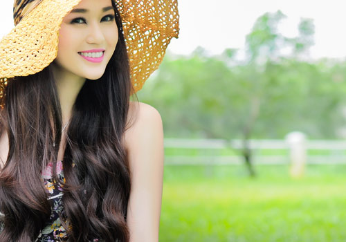 Khánh My trong trẻo trong ngày nắng