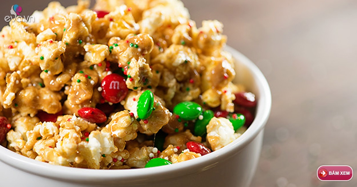 Bắp rang bơ kiểu mới siêu ngon cho Giáng sinh