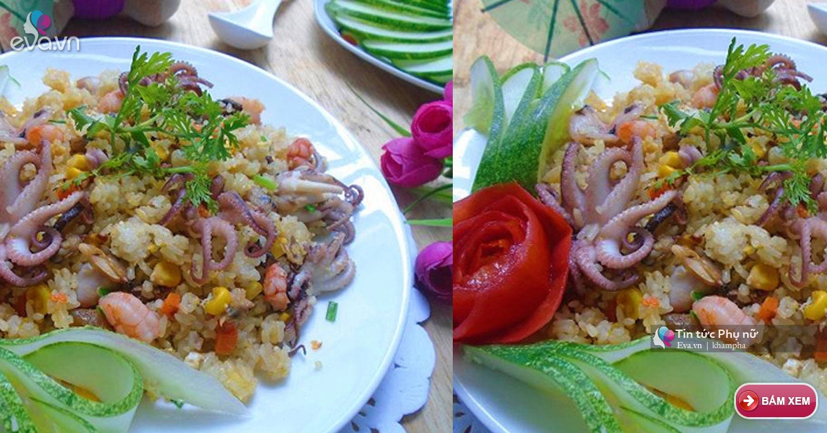Cơm rang hải sản ngon miệng cho bữa sáng