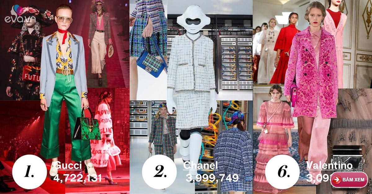 Thời trang Chanel: Chanel để Gucci vượt mặt trên xếp hạng của tạp chí Vogue