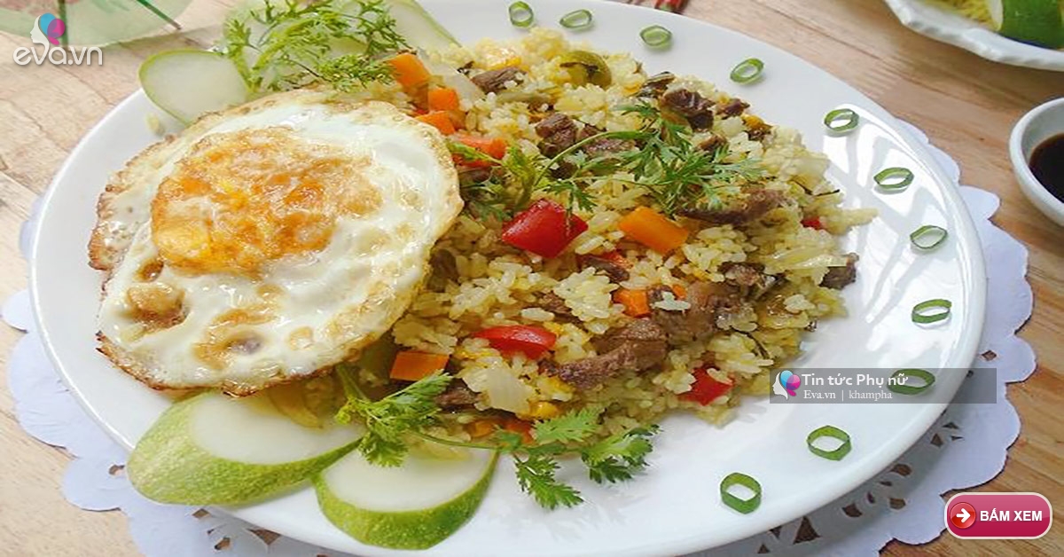 Cơm rang thập cẩm ngon miệng cho bữa sáng