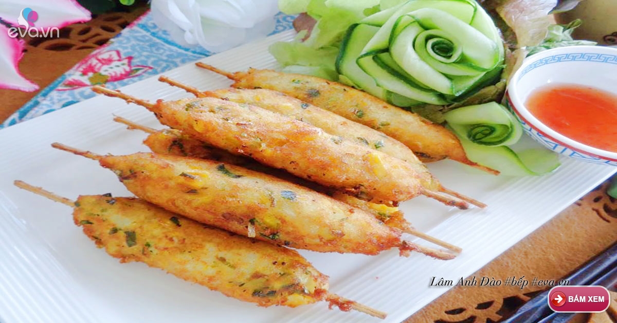 Chả ngô chiên thơm lừng bé nào cũng mừng vì được thưởng thức